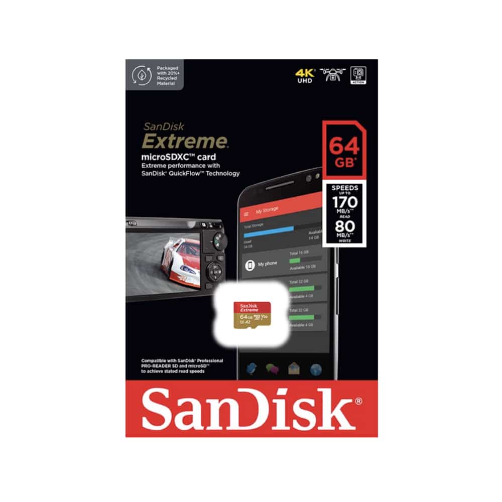 SanDisk Extreme MicroSDXC UHS I A2 64GB Groovygang SanDisk Extreme MicroSDXC UHS I A2 64GB Groovygang